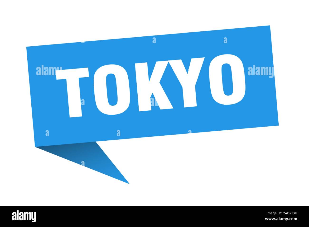 Tokyo sticker. Blue Tokyo signpost pointer sign Stock Vector Image ...