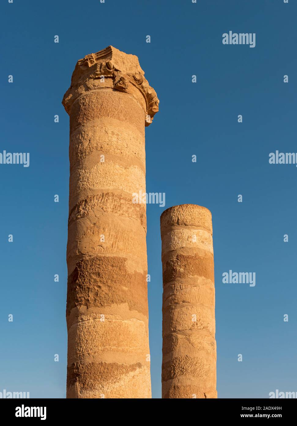 Columns of the Great Temple of Petra, Jordan Stock Photo - Alamy