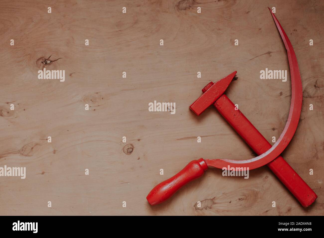 red sickle and hammer workers and peasants revolution Stock Photo - Alamy