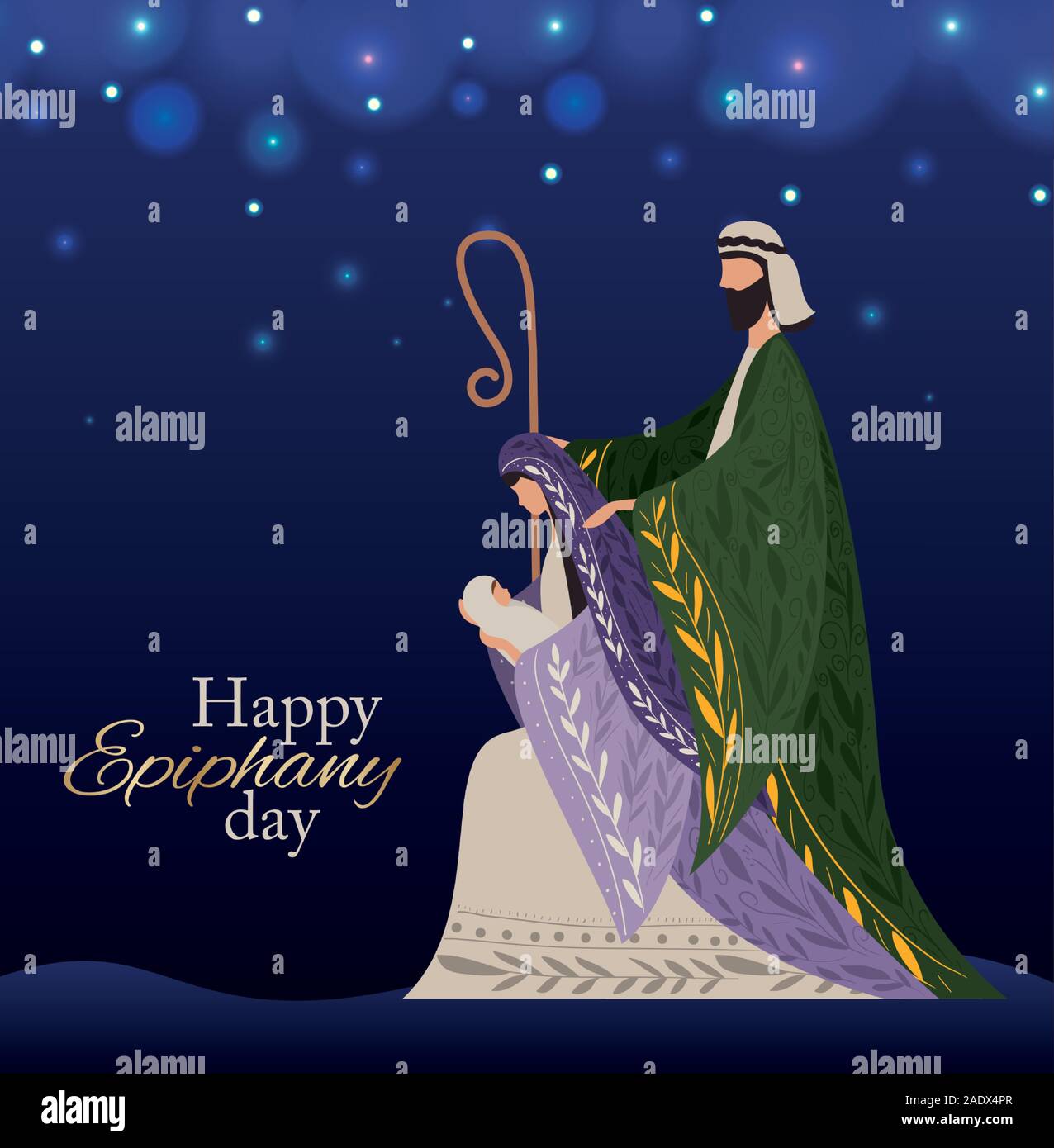 Happy epiphany day vector design Stock Vector Image & Art - Alamy