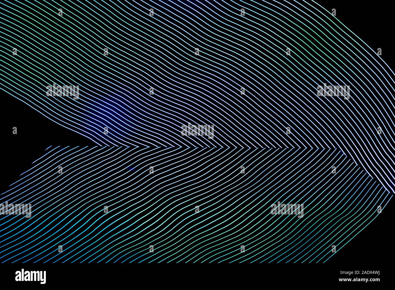 Bright neon line designed background, shot with long exposure. Modern ...