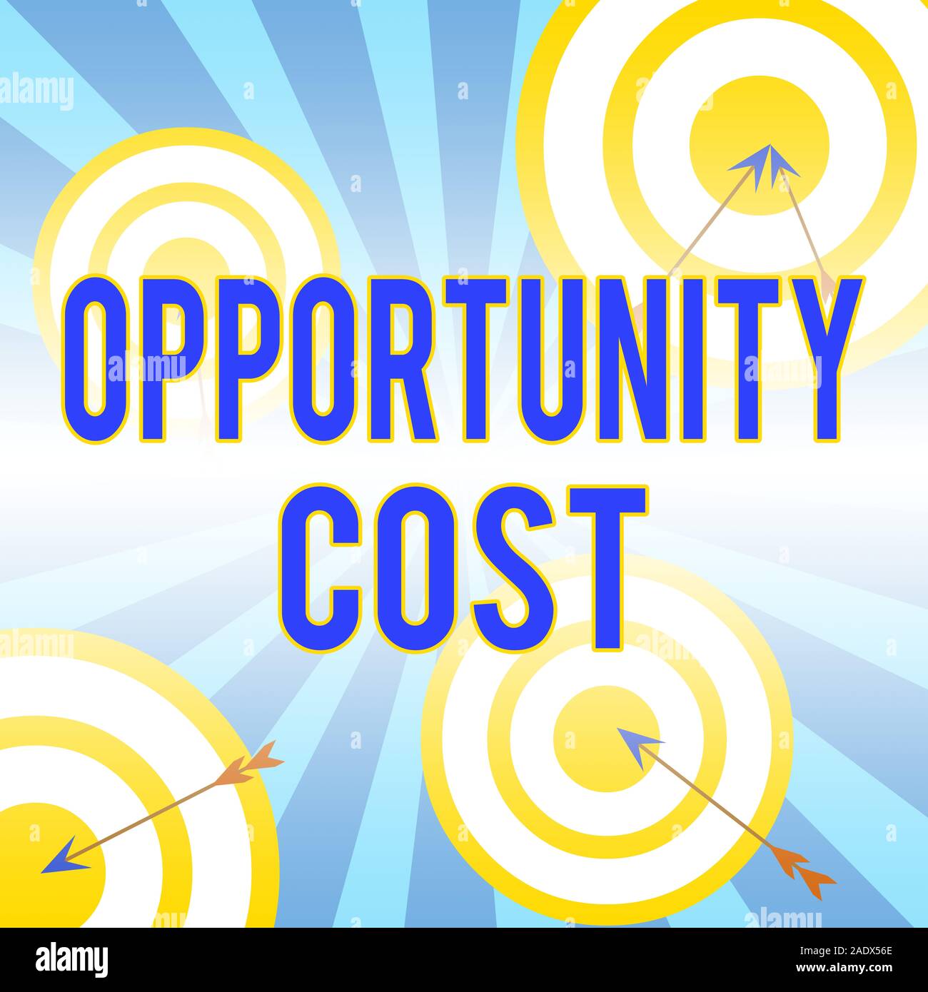 Writing note showing Opportunity Cost. Business concept for the price ...