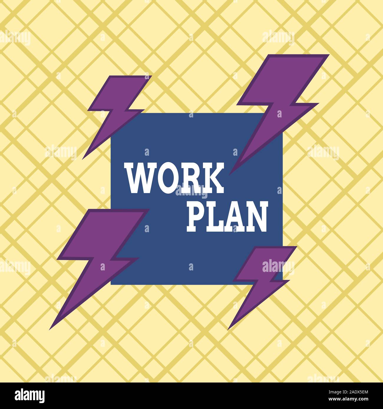 Writing note showing Work Plan. Business concept for project to be ...