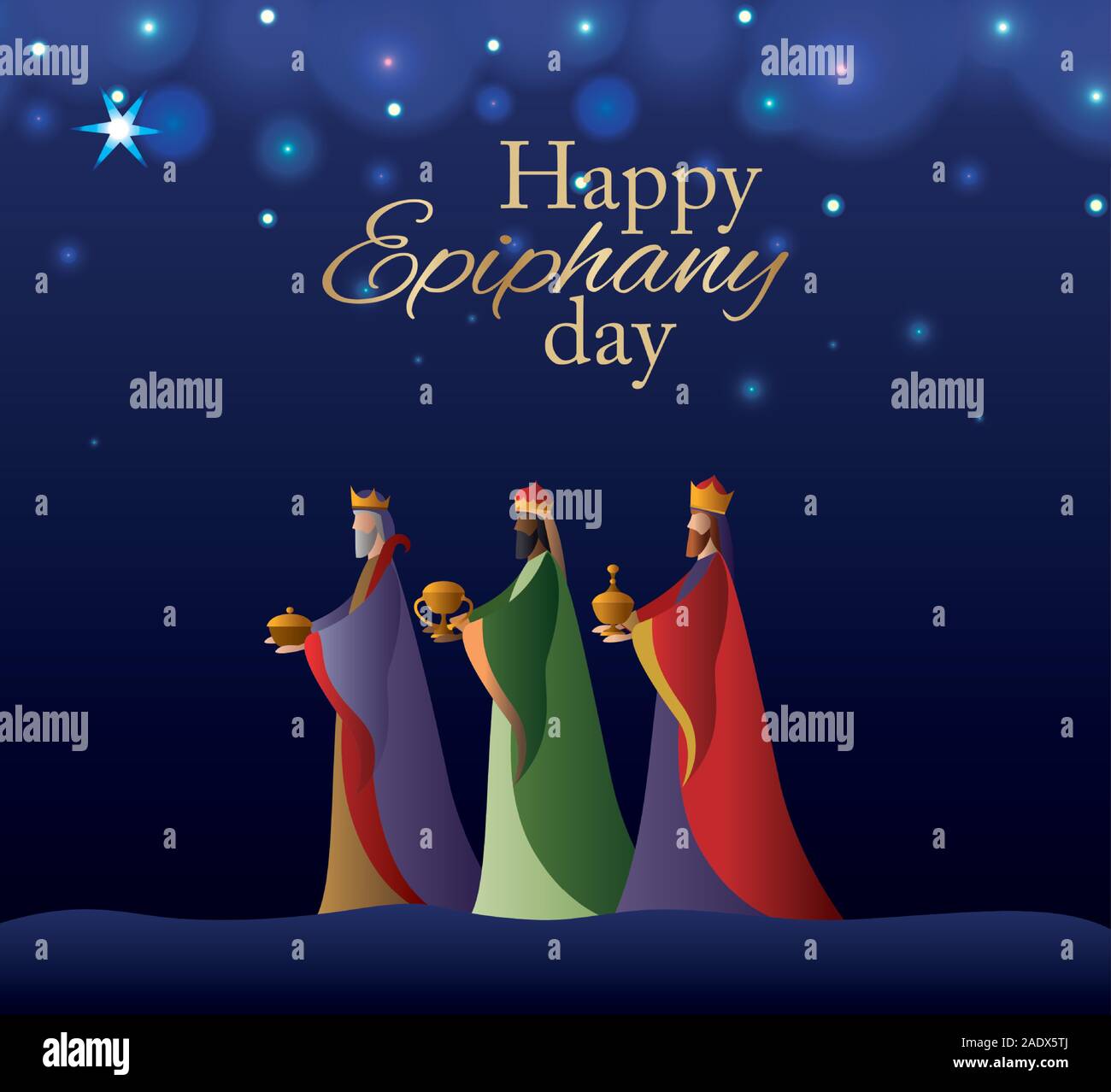 Happy epiphany day vector design Stock Vector Image & Art - Alamy