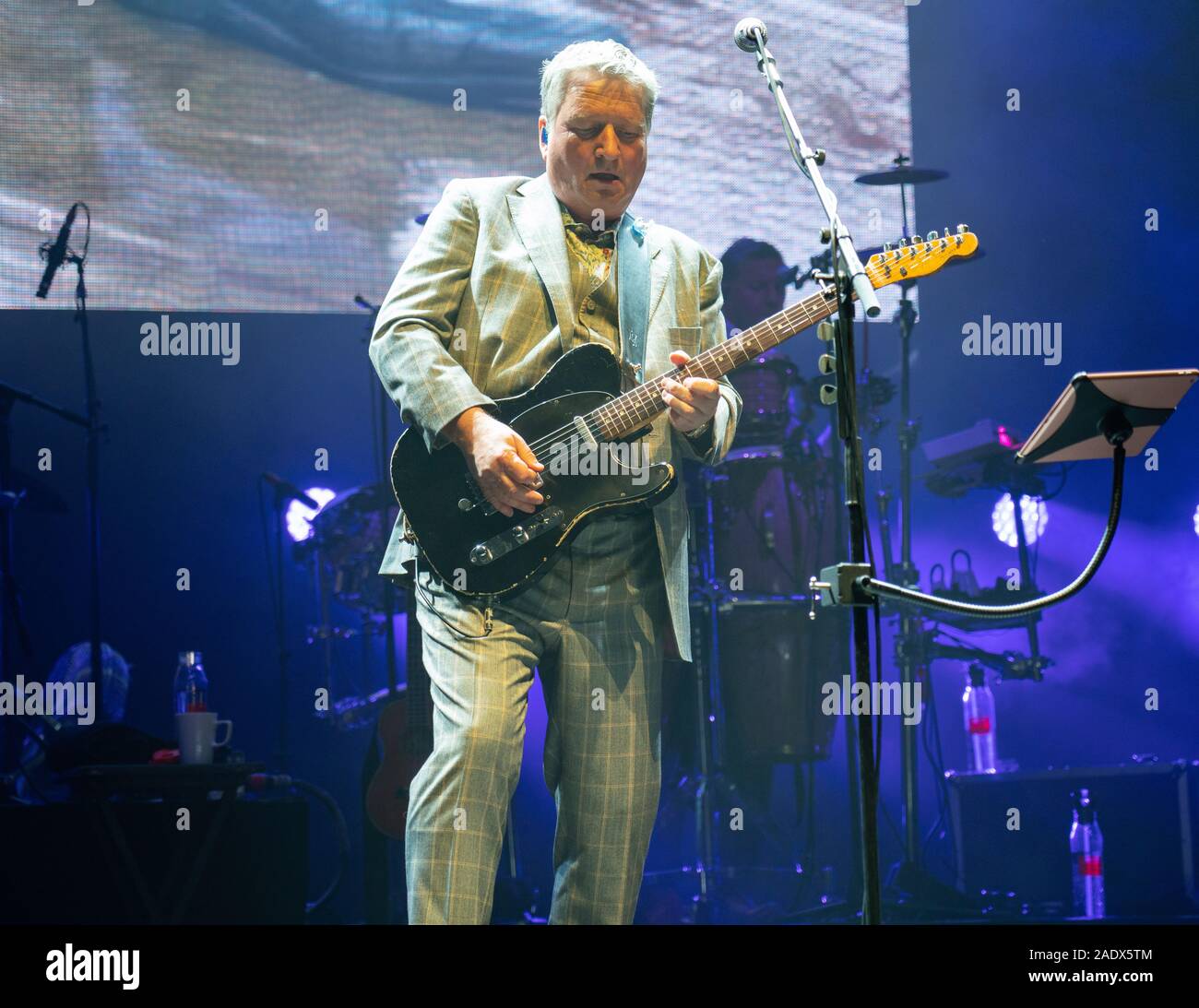 Glenn Tilbrook with his band Squeeze, appearing at Venue Cymru ...