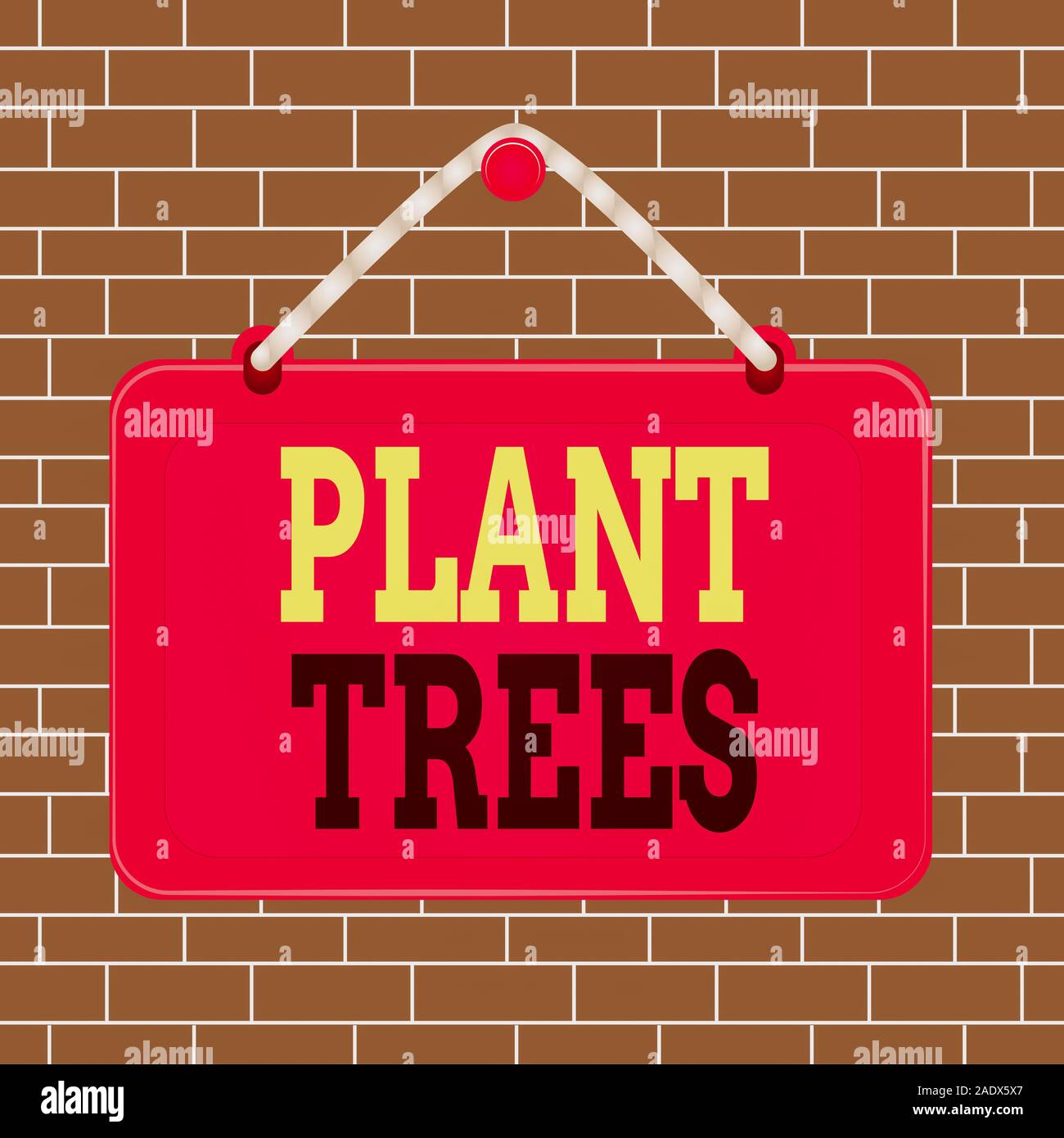 Text sign showing Plant Trees. Business photo showcasing process of ...