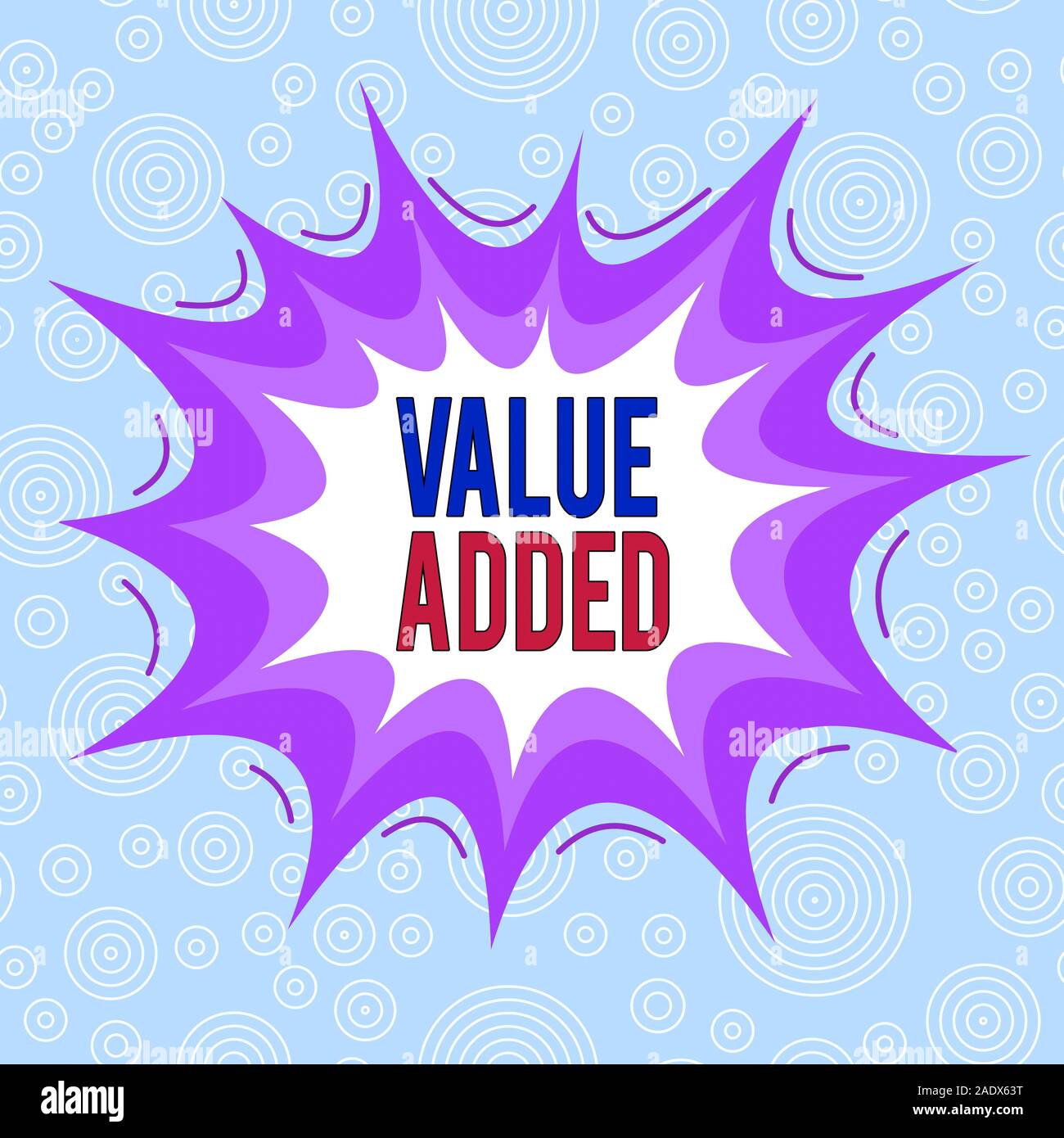 Conceptual hand writing showing Value Added. Concept meaning the extra ...