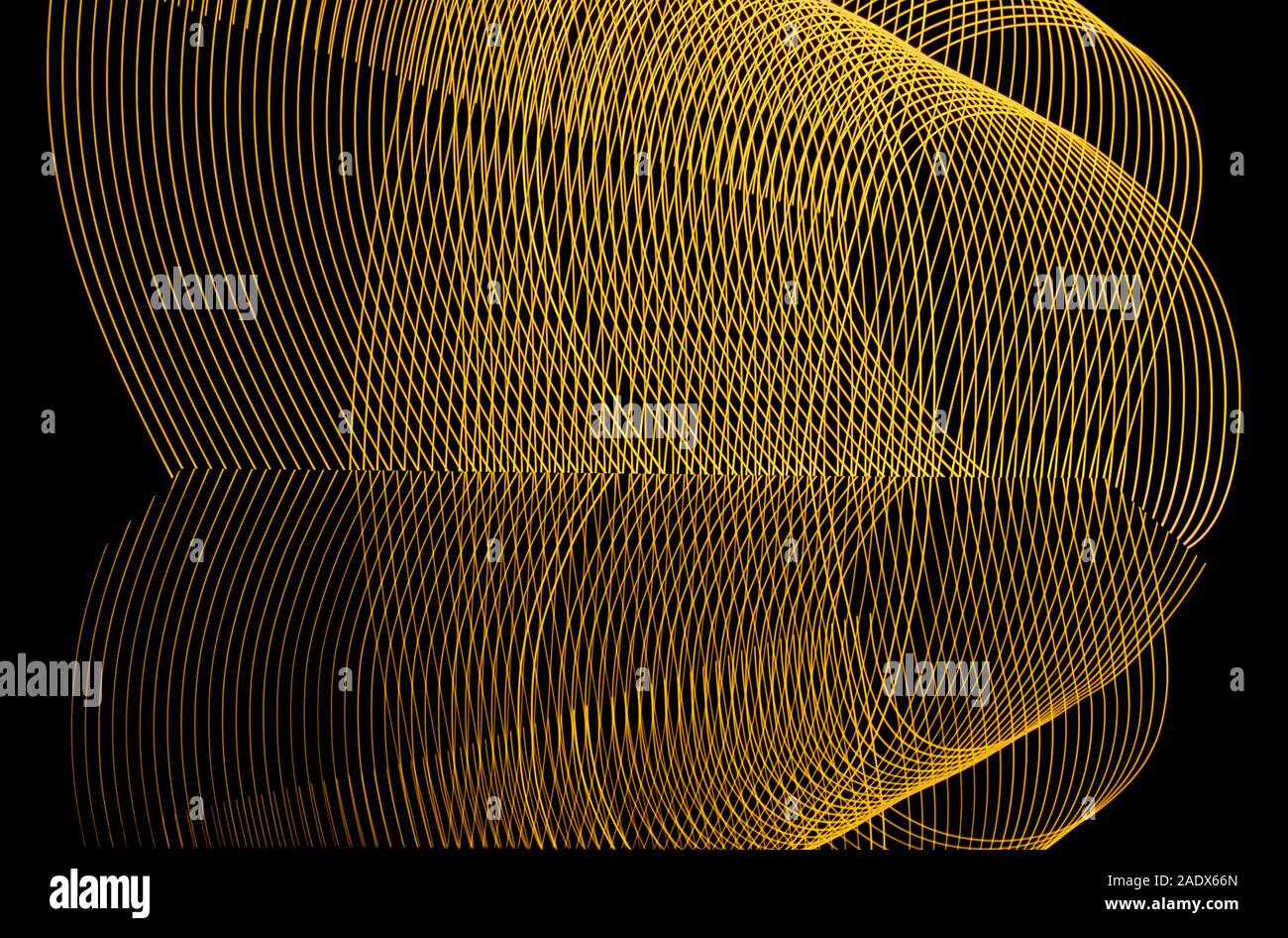 Bright neon line designed background, shot with long exposure. Modern ...