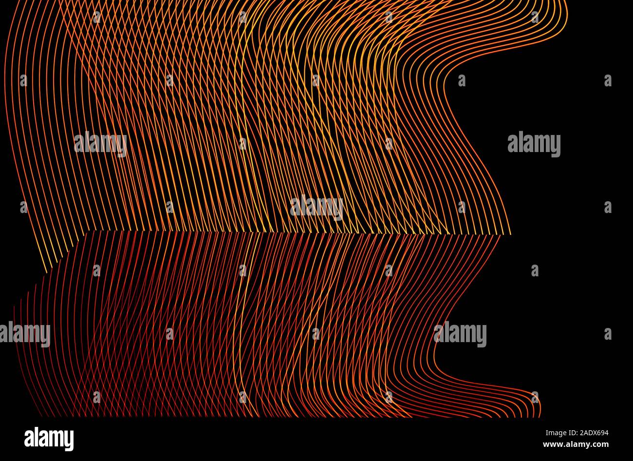 Bright neon line designed background, shot with long exposure. Modern ...