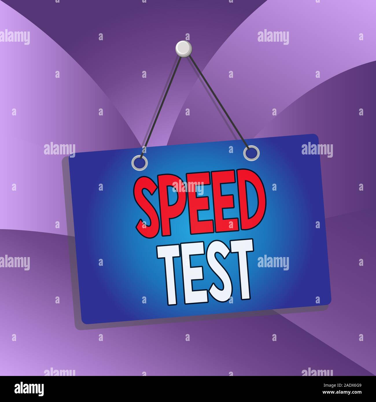 Handwriting text Speed Test. Conceptual photo psychological test for ...