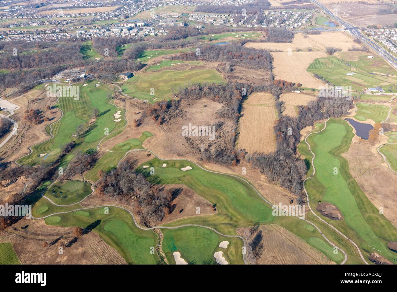 Aerial photograph of University Ridge Golf course, a part of the ...