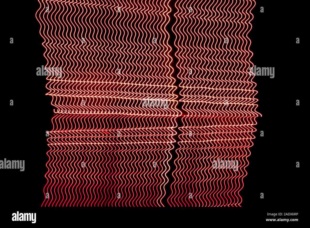 Bright neon line designed background, shot with long exposure. Modern ...