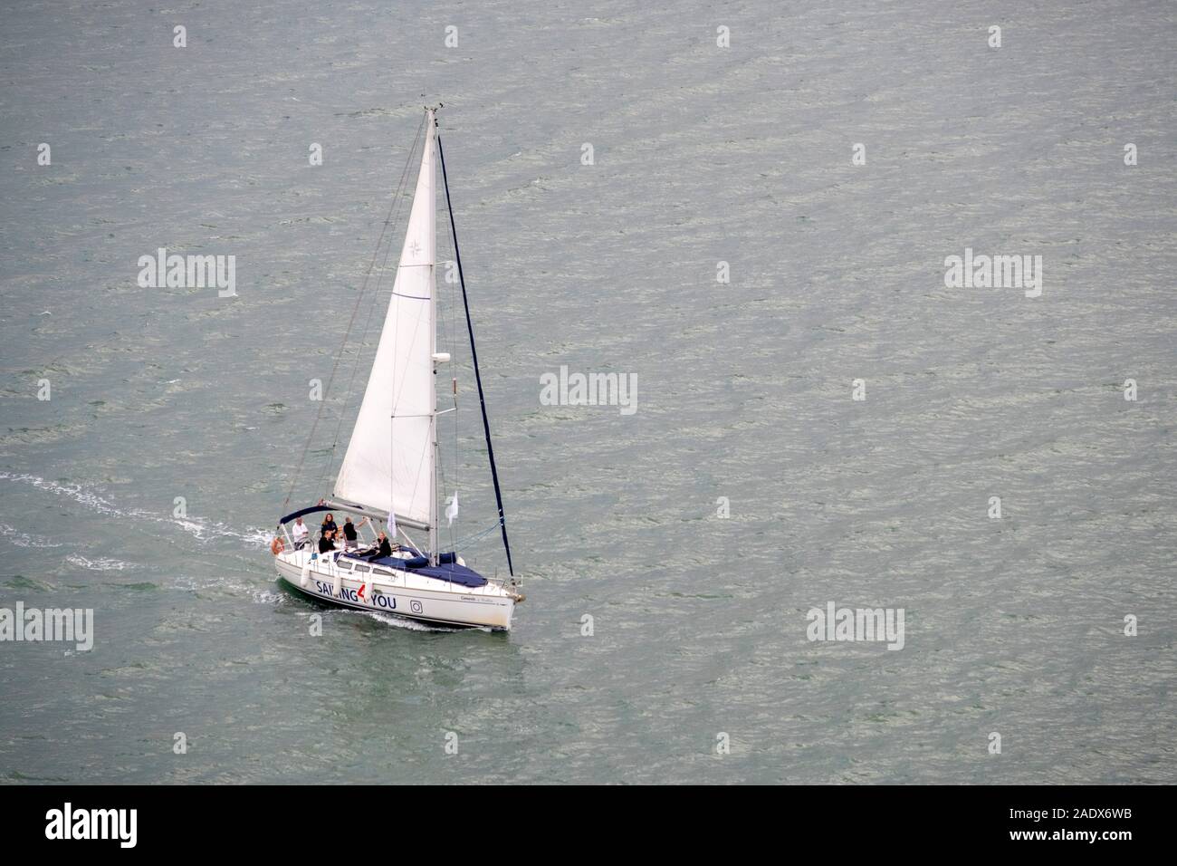 Aerial view sail boats hi-res stock photography and images - Alamy