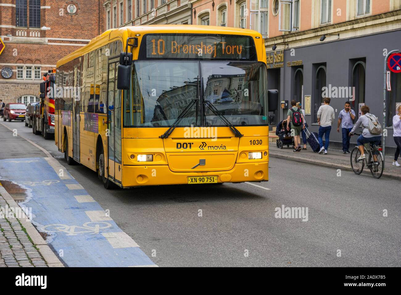 A local bus in Copenhagen, Denmark Stock Photo - Alamy