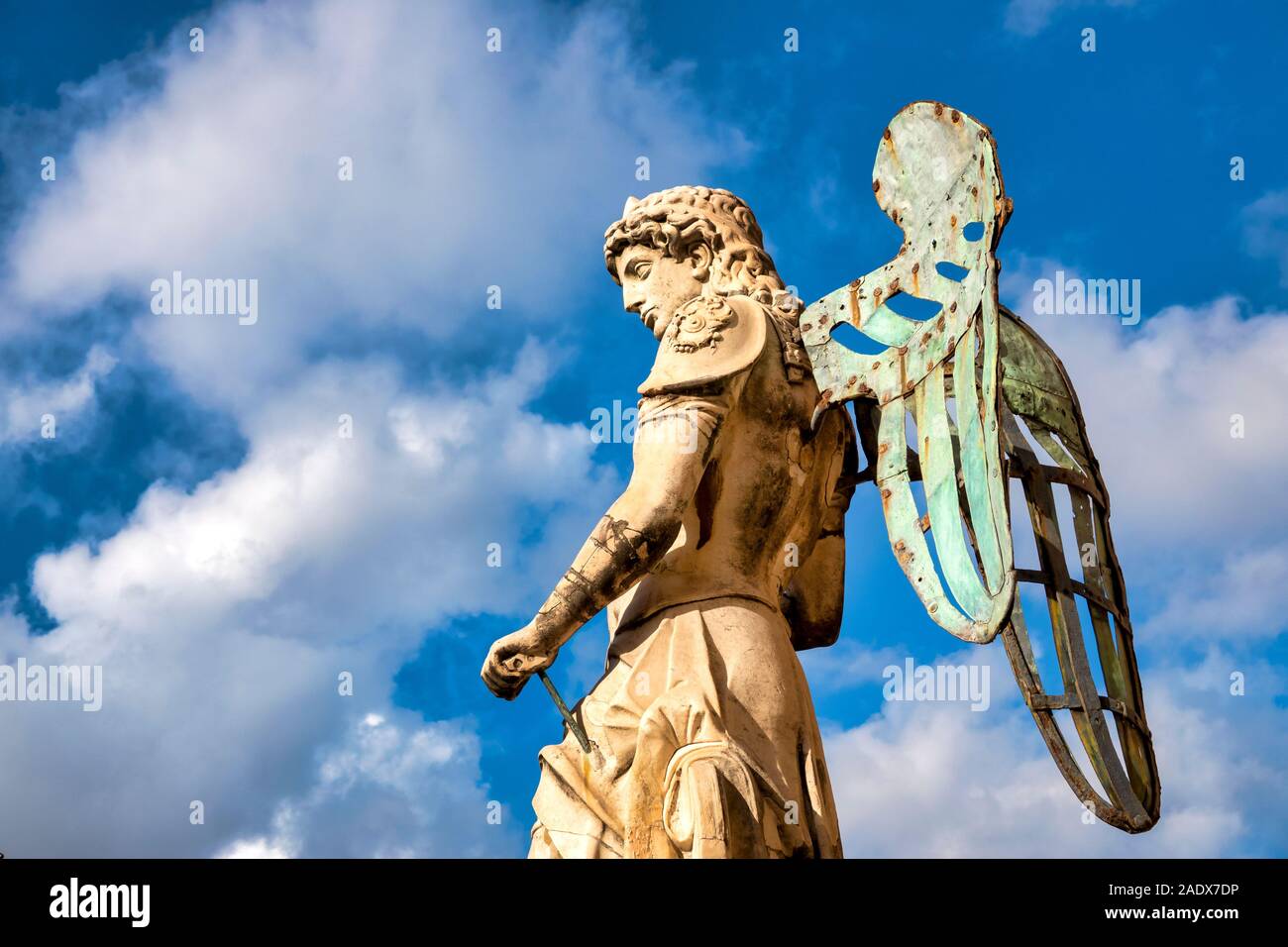 Angel sculpture raffaello da montelupo hi-res stock photography and ...