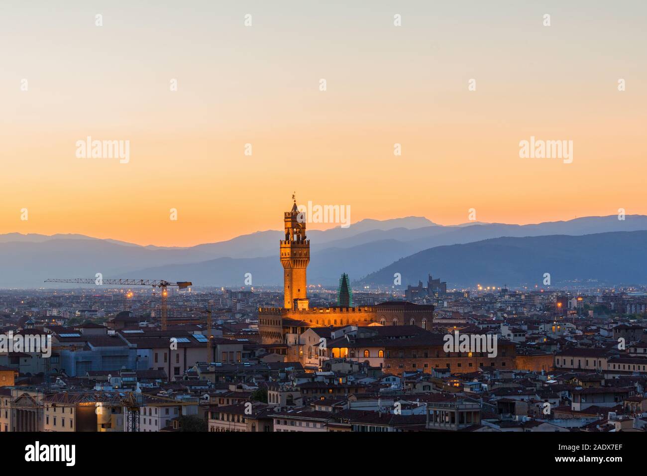 Sky over florence dawn hi-res stock photography and images - Alamy