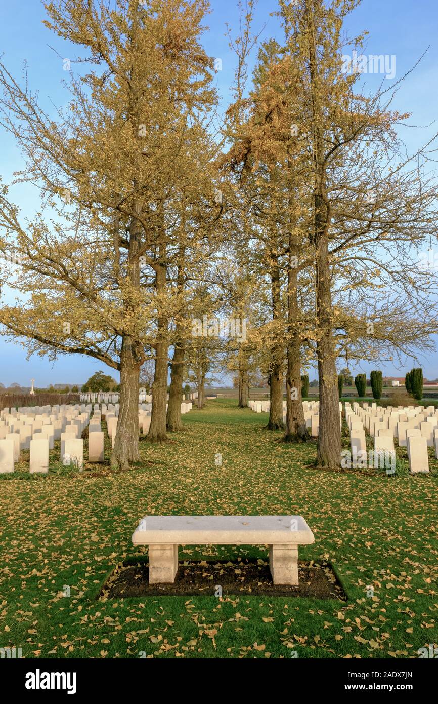 Bedford House Cemetery near Ypres, Belgium. A Commonwealth War Graves ...