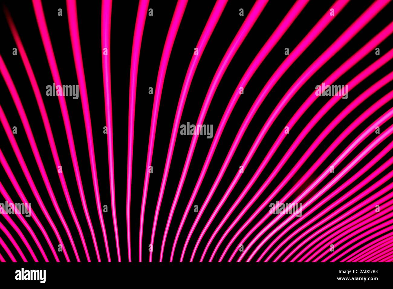 Bright neon line designed background, shot with long exposure. Modern ...