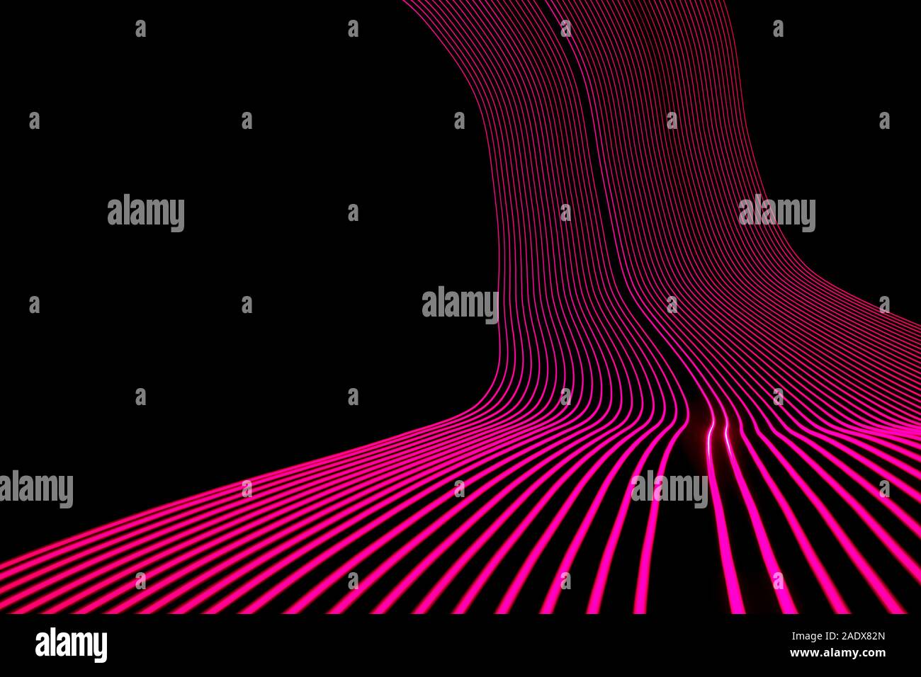 Bright neon line designed background, shot with long exposure. Modern ...