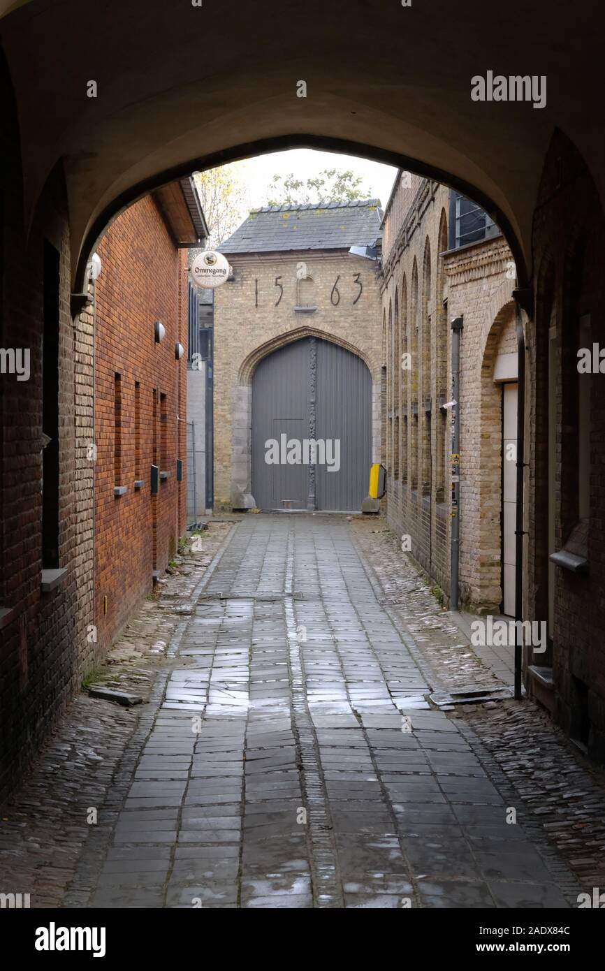 Street scene in the Belgian city of Ypres (Ieper Stock Photo - Alamy
