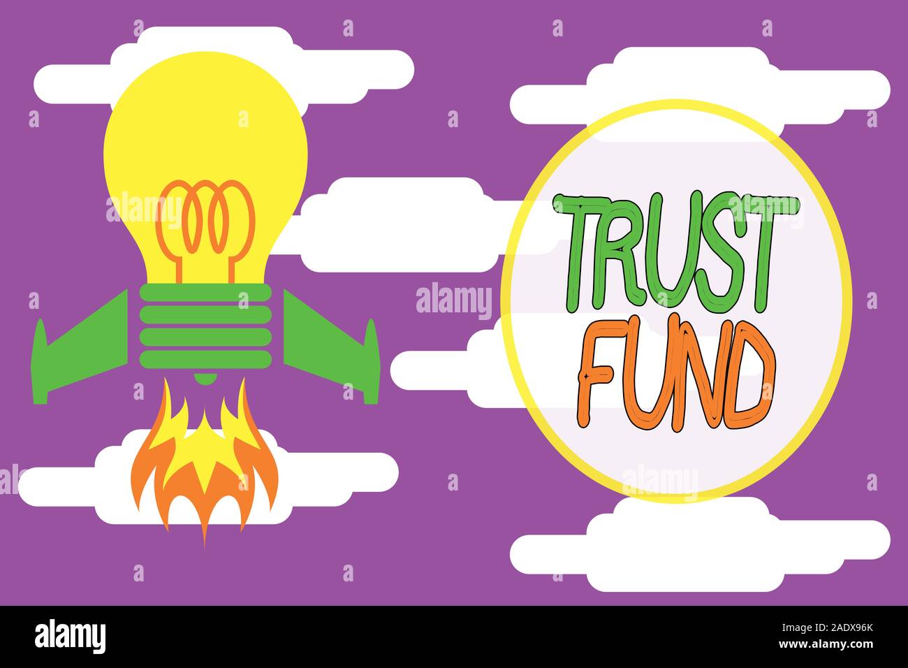 Conceptual hand writing showing Trust Fund. Concept meaning money that ... Conceptual hand writing showing Trust Fund. Concept meaning money that ...