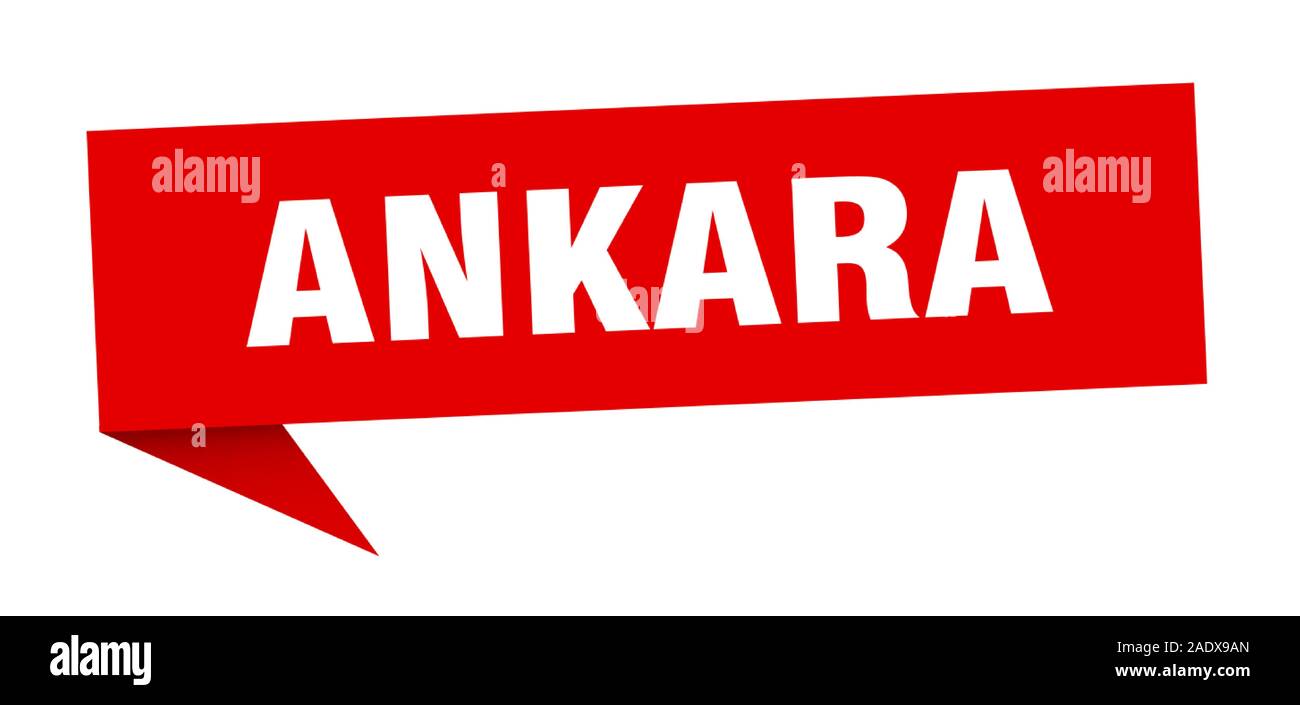 Ankara sticker. Red Ankara signpost pointer sign Stock Vector Image ...