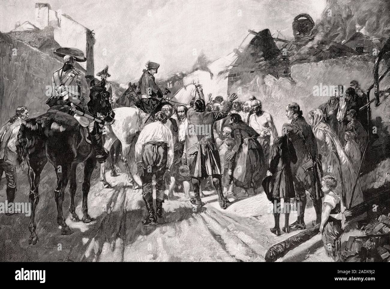 Frederick II, before the Battle of Zorndorf, fought on 25 August 1758 ...