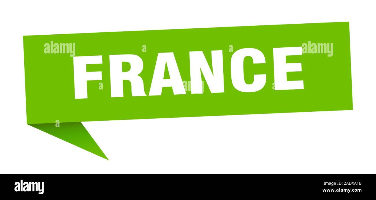 France sticker. Green France signpost pointer sign Stock Vector Image ...
