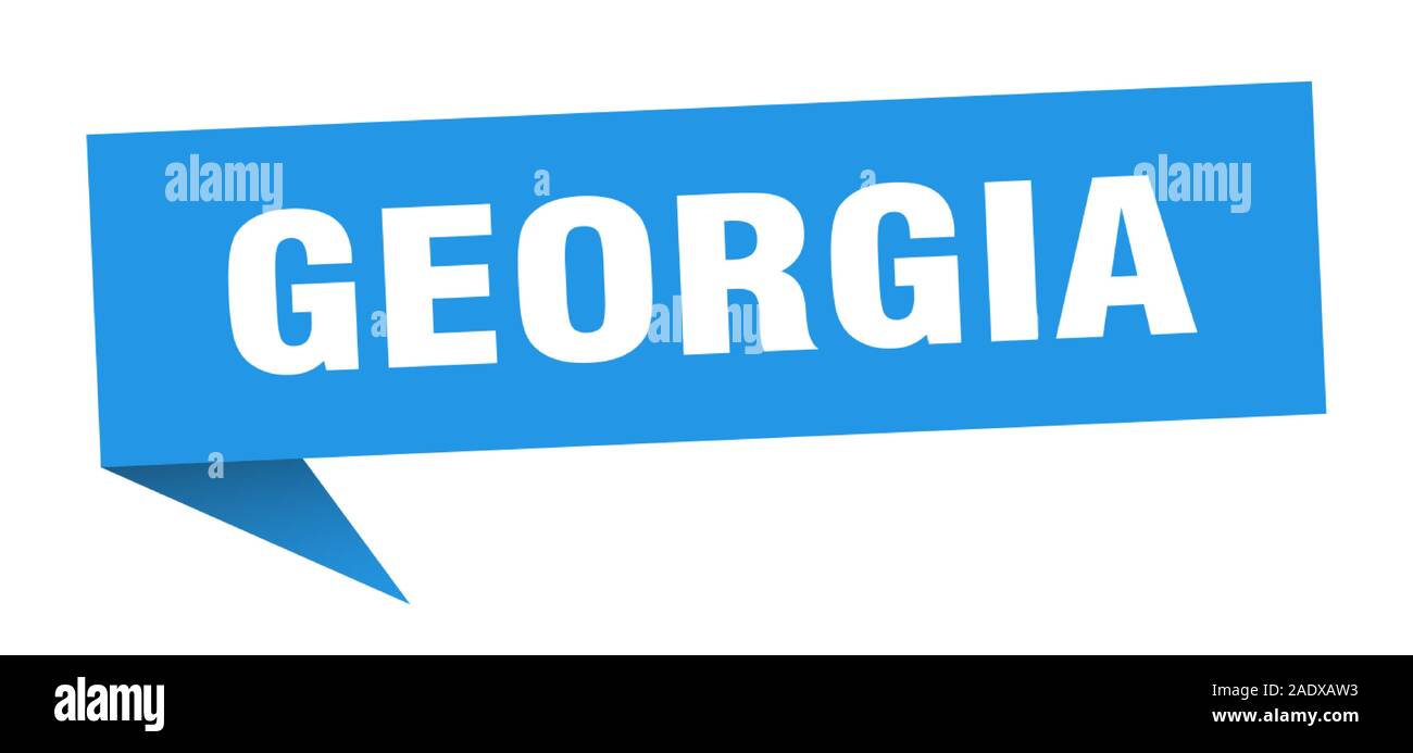 Georgia sticker. Blue Georgia signpost pointer sign Stock Vector Image ...