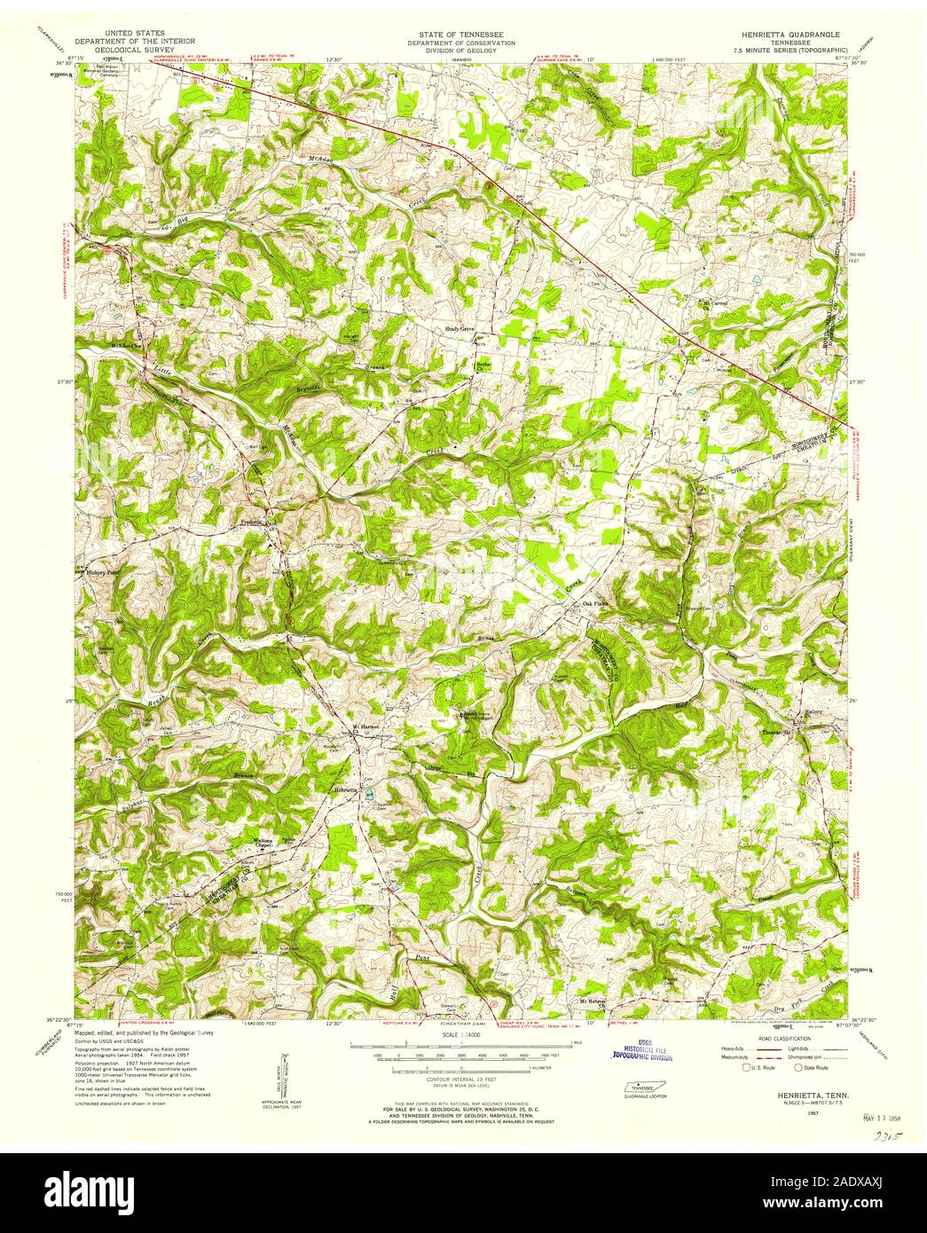 Henrietta map hi-res stock photography and images - Alamy