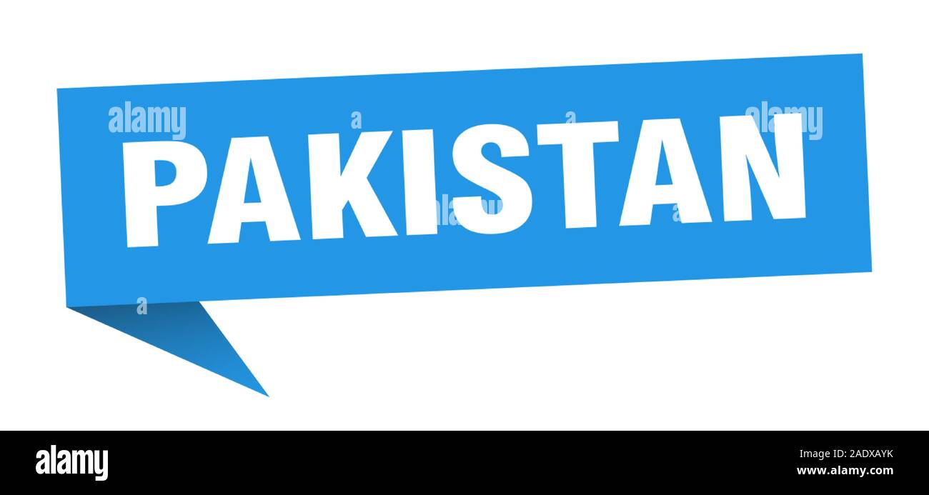 Pakistan sticker. Blue Pakistan signpost pointer sign Stock Vector ...