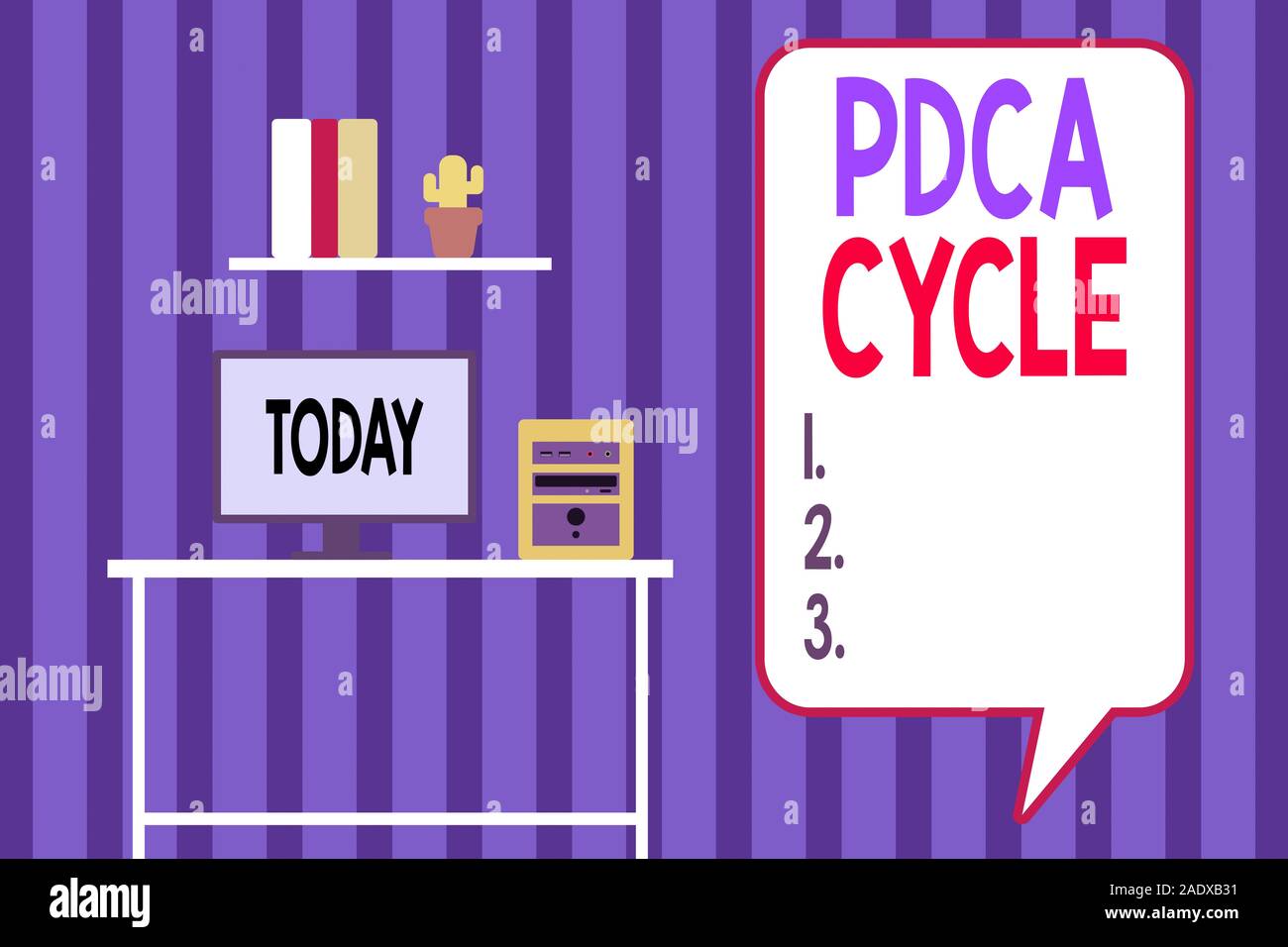 Handwriting text writing Pdca Cycle. Conceptual photo use to control ...
