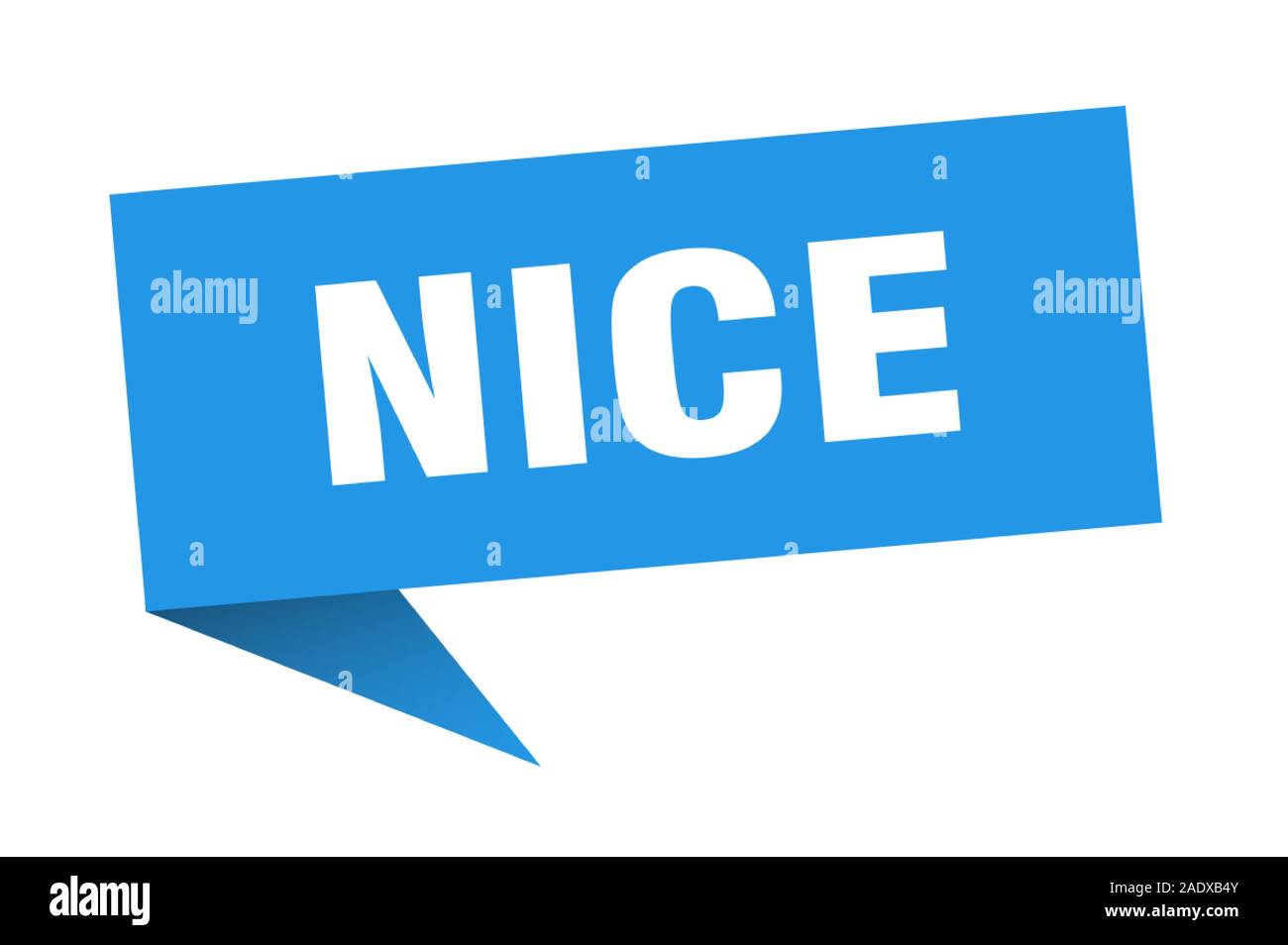 Nice sticker. Blue Nice signpost pointer sign Stock Vector Image & Art ...
