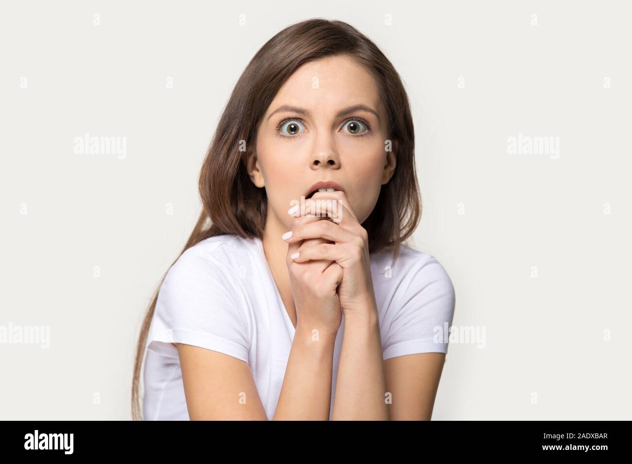 Anxious eyes hi-res stock photography and images - Alamy