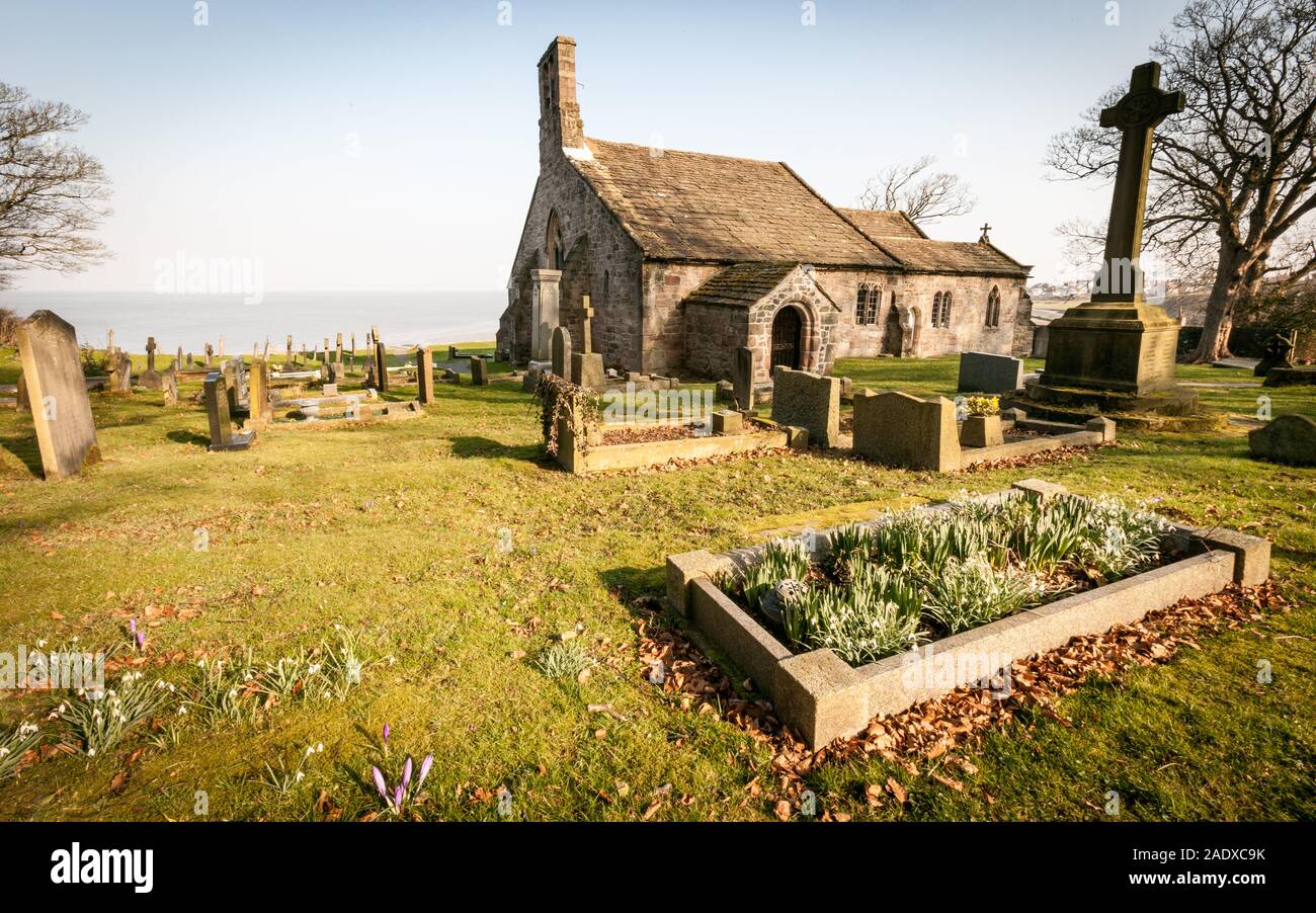 St. Peter's Church, Heysham, Lancashire, England. The grade 1 listed ...
