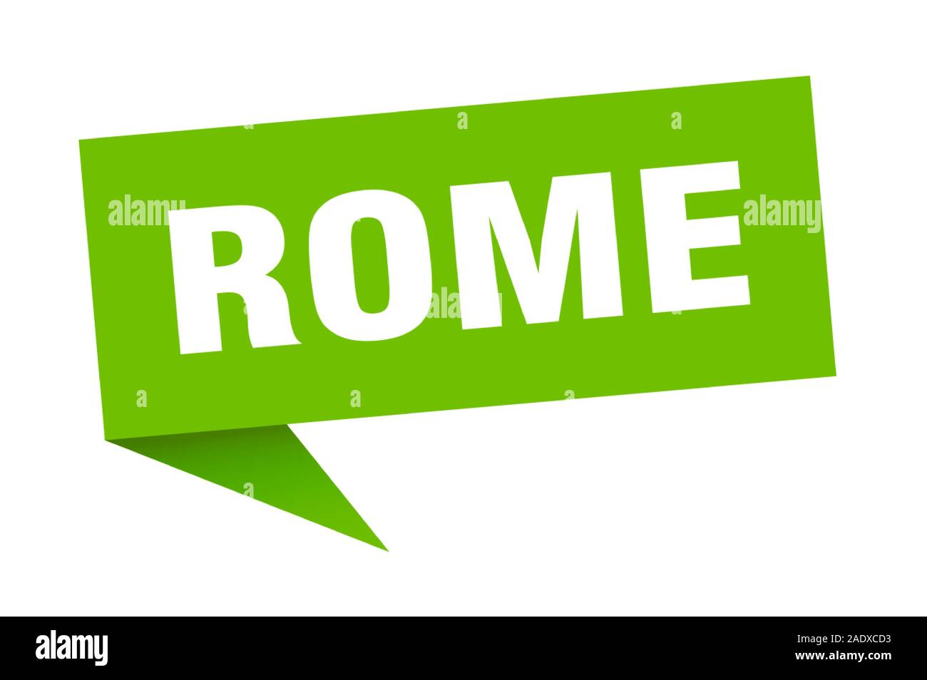 Rome sticker. Green Rome signpost pointer sign Stock Vector Image & Art ...