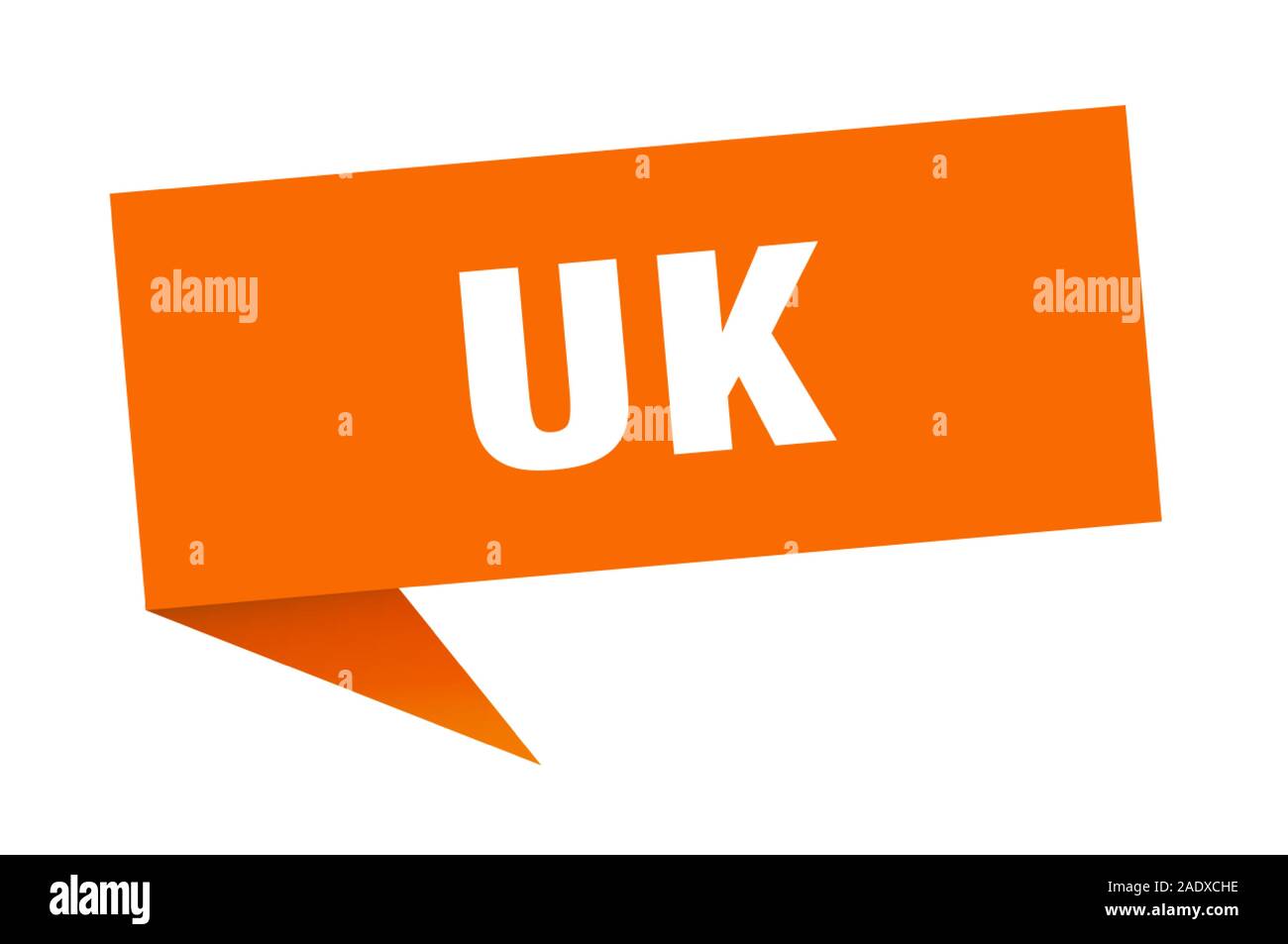 uk sticker. Orange uk signpost pointer sign Stock Vector Image & Art ...