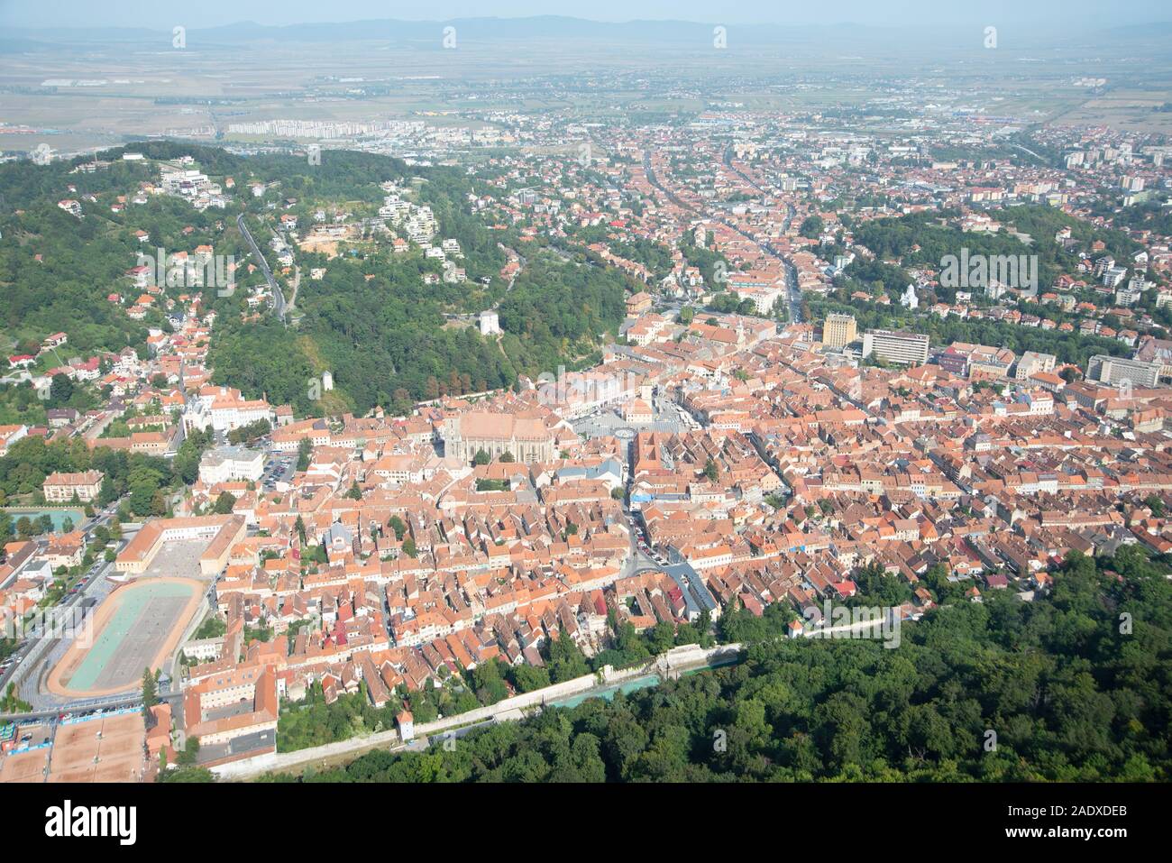 Romania city birds eye view hi-res stock photography and images - Alamy