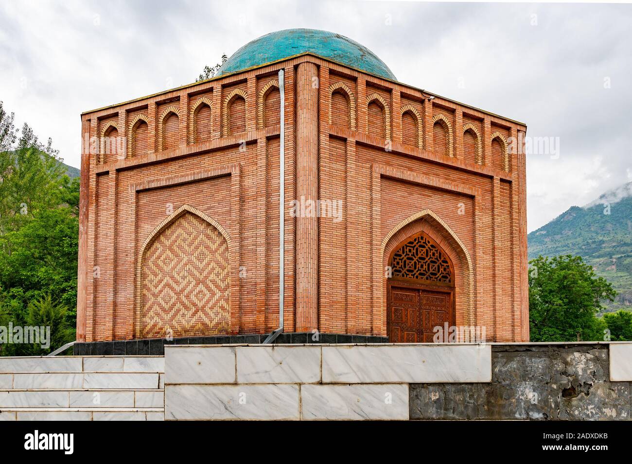 Panjrud Abu Abdullah Rudaki Mausoleum Picturesque View of the Tomb on a ...