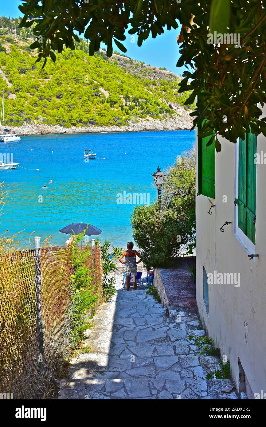 A pretty view down a path leading to the beach at the beautiful fishing ...