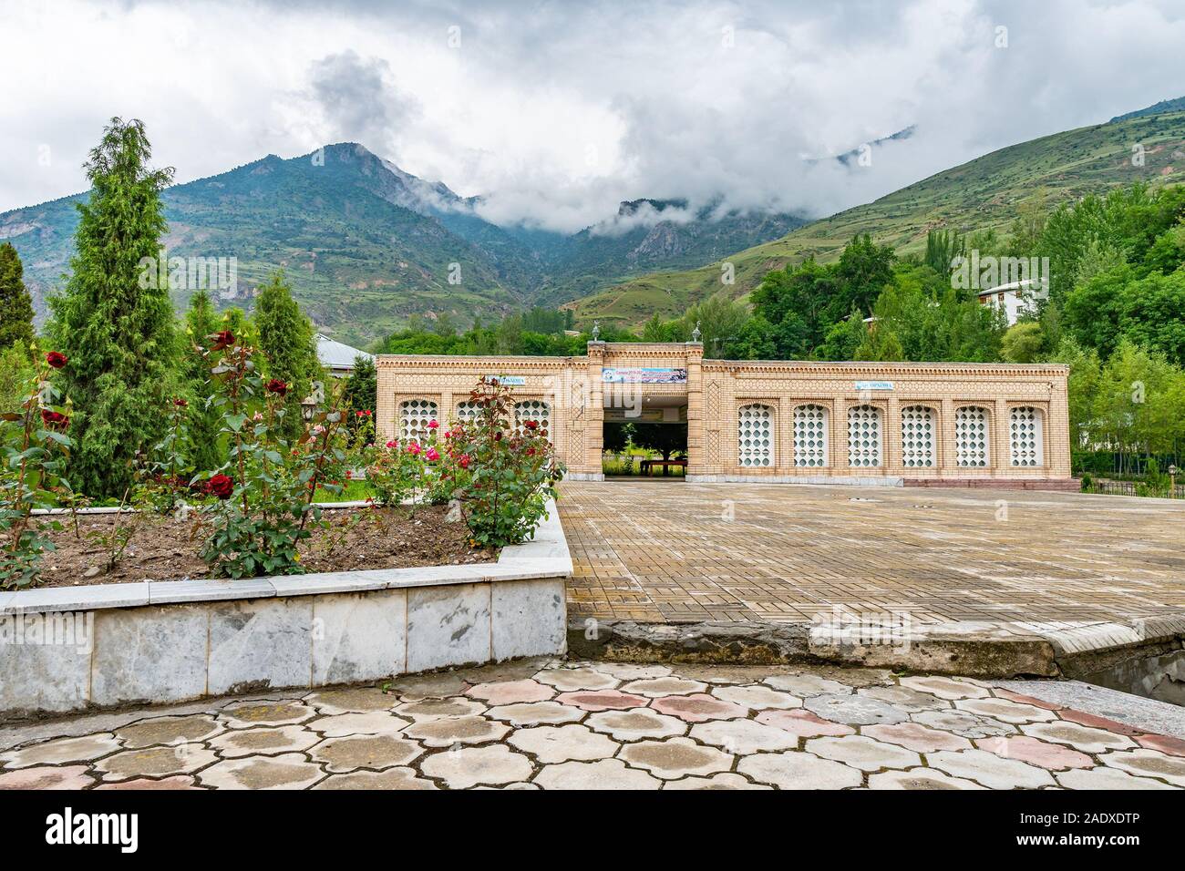 Panjrud Abu Abdullah Rudaki Mausoleum Picturesque View of the Library ...