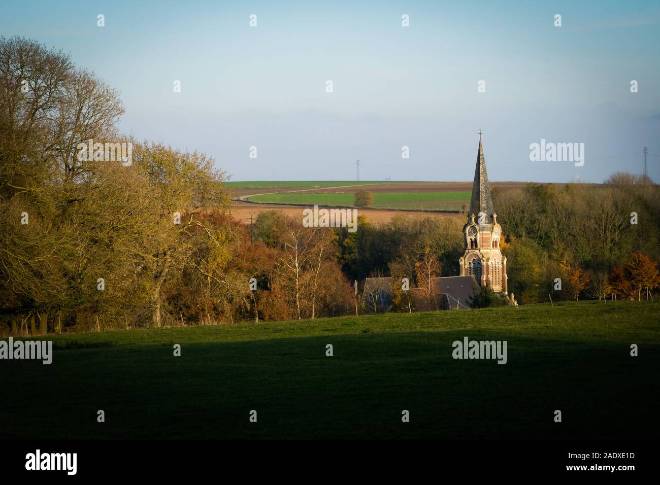 The village of Beaumont-Hamel on the Somme battlefield, a key area of ...