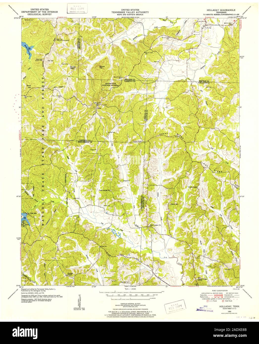 Holladay map hi-res stock photography and images - Alamy