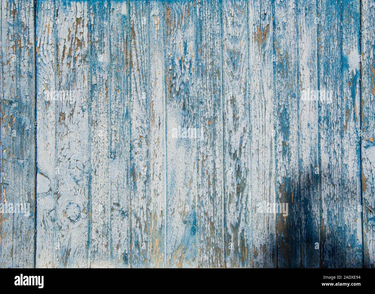 Blue wooden wall, old wood planks texture, grunge background, abstract ...