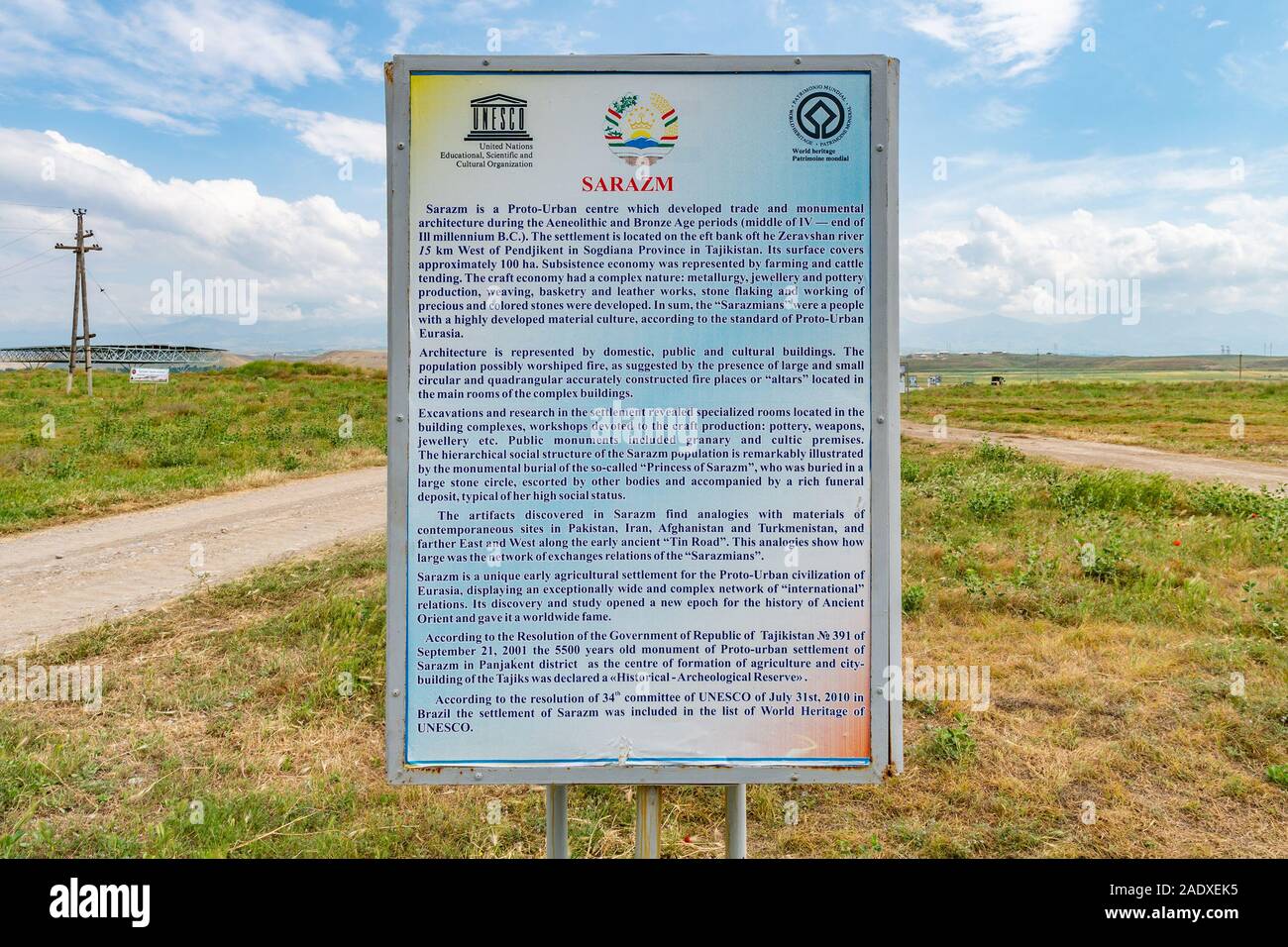 Panjakent Sarazm Proto Urban Archeological Excavation Site View of the ...