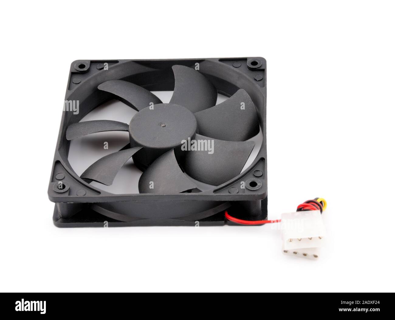 The computer fan isolated on white background Stock Photo - Alamy