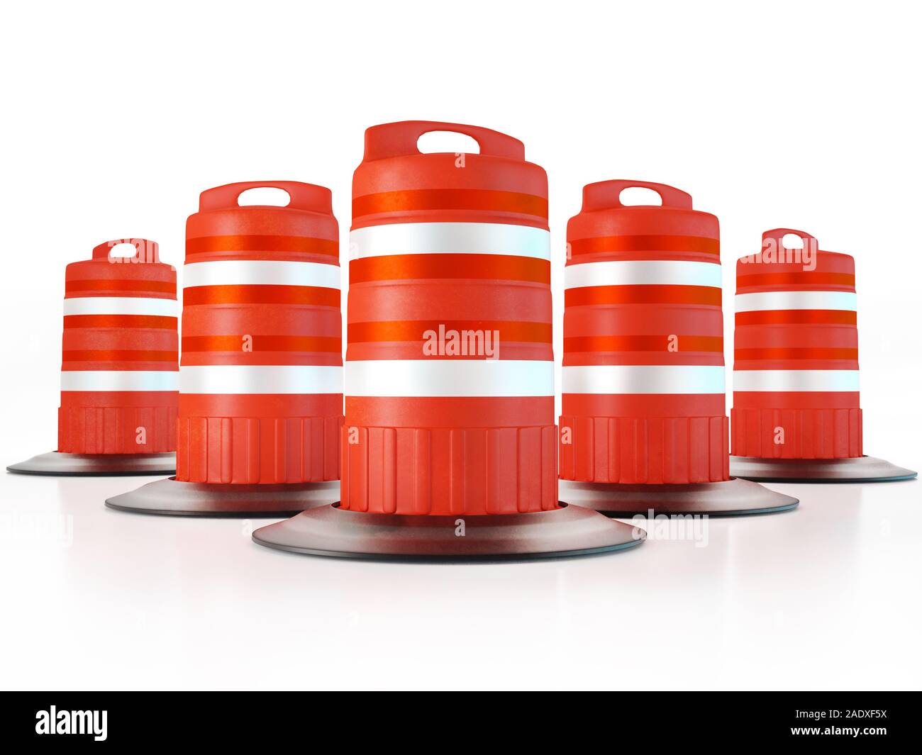 Traffic barrels Cut Out Stock Images & Pictures - Alamy