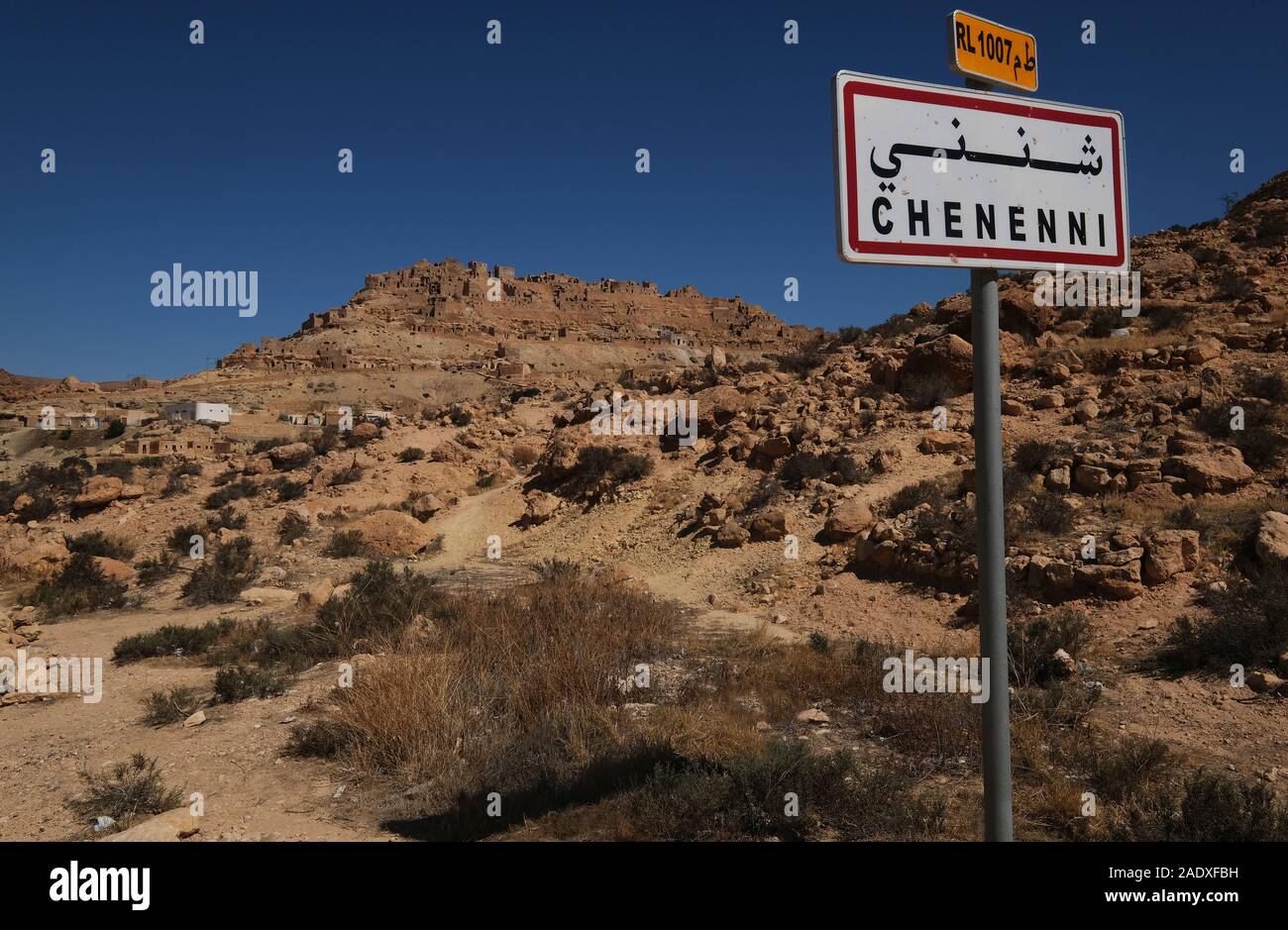 The ancient berber village of Chennini,Tunisia Stock Photo - Alamy