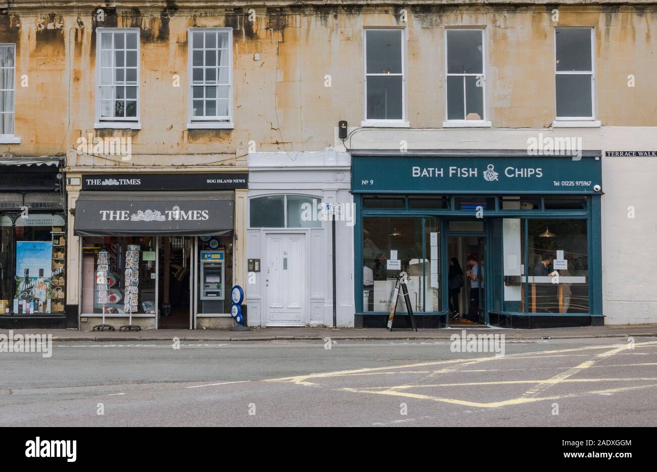 Fish & Chips restaurant, The times store in Bath, Somerset, United ...