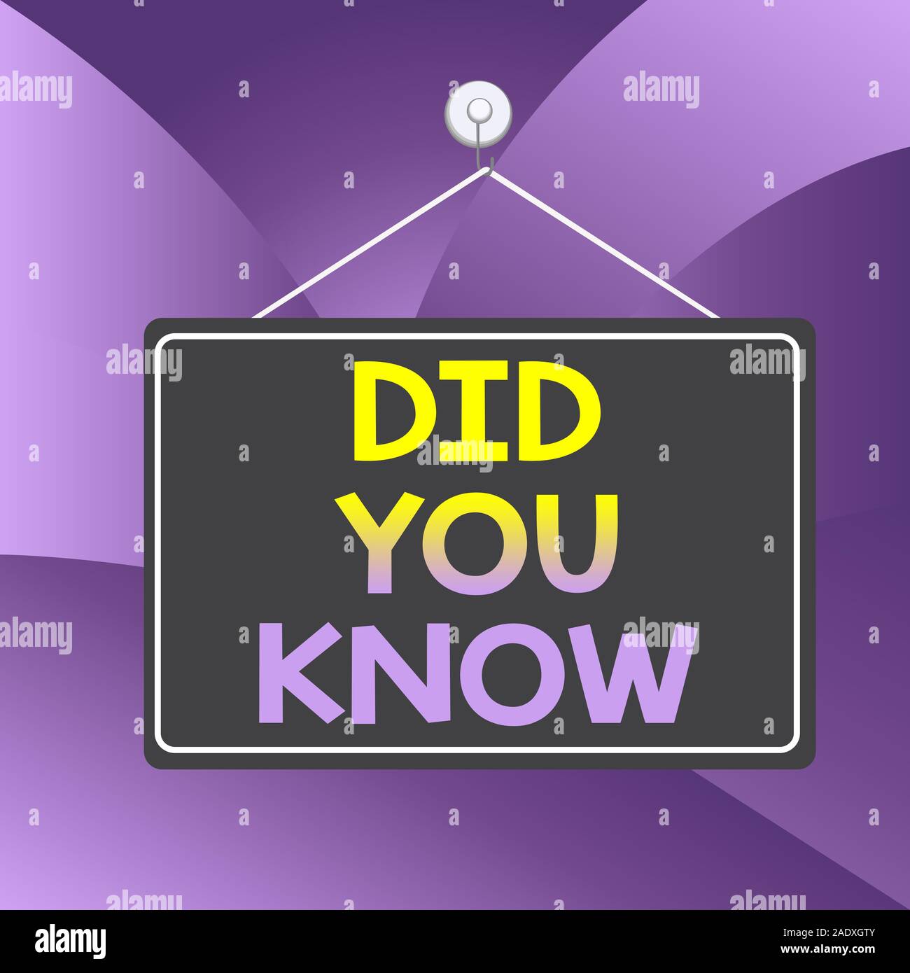 Handwriting text writing Did You Know. Conceptual photo Knowing the ...